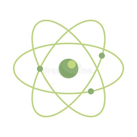 Green Atom Energy Stock Vector Illustration Of Energy 255462080