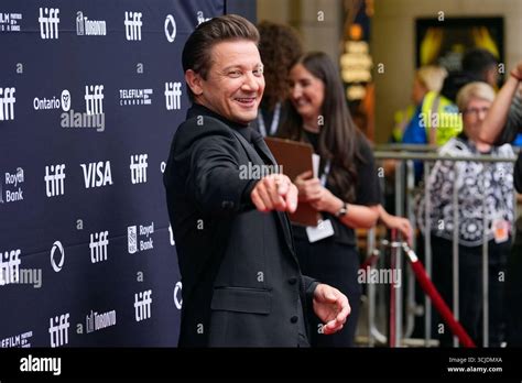 Jeremy Renner Attends The Premiere Of Wake Up Dead Man A Knives Out