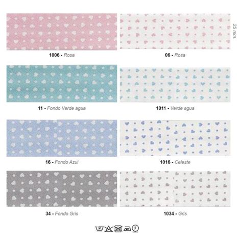 Cinta Bies Corazones 25 Mm Casa Alié