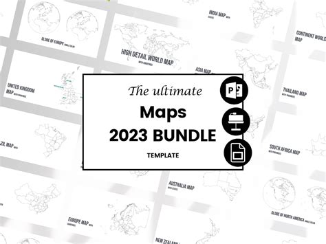 Maps Presentation Powerpoint Template With High Detail Country State Continent Globe World