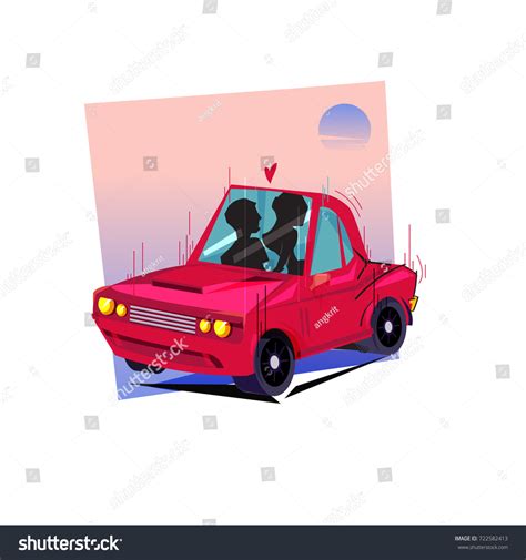 Sex Car Vector Illustration Stock Vector Royalty Free 722582413 Shutterstock