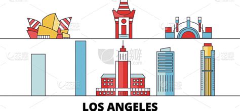 美国 公寓 洛杉矶 国际著名景点 直的 餐馆 蜘蛛网 建筑 剪影