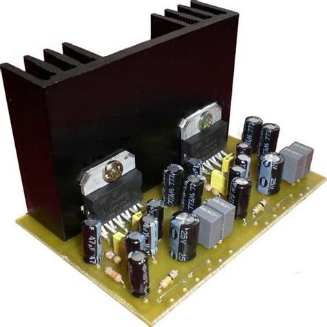 Low Cost 2x20 Watt Stereo Amplifier By TDA2005 Circuit Diagram