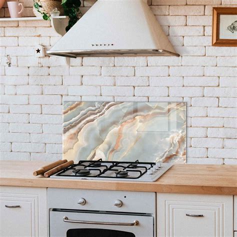 Glass Backsplash For Stove Tempered Glass Kitchen Backsplash 30x20