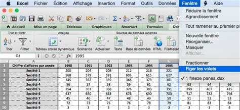 Comment Figer Une Ligne Ou Une Colonne Sur Excel Formule Excel
