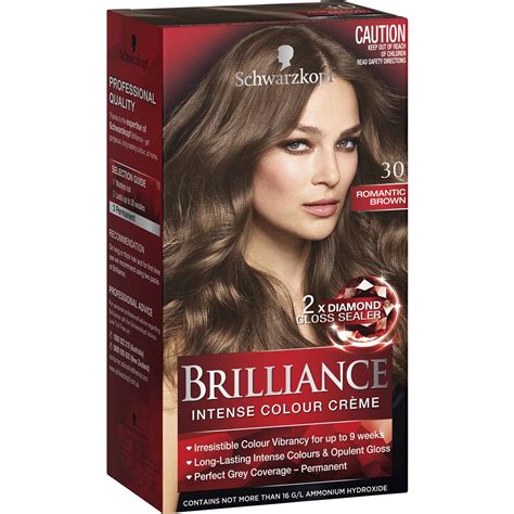 Schwarzkopf Brilliance Hair Colour 30 Romantic Brown Each Woolworths