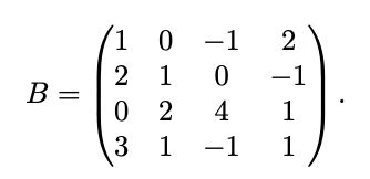 Solved Let B As The Matrix In Question Find A Basis Chegg