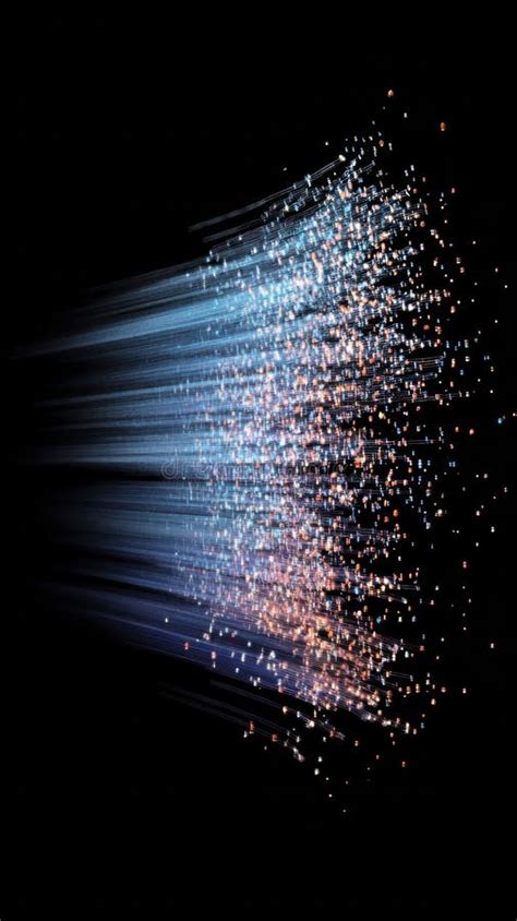 Abstract Fiber Optic Technology Design Stock Illustration Illustration Of Orange Design
