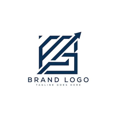 Gf 문자를 가진 크리에이티브 ⁇ 터 로고 프리미엄 벡터