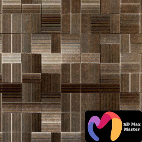 Tile Wall Ariosto Ribbed Oxide Metal Rusty 3d Max 3dmaxter