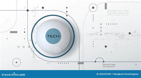 Abstract Circuit Board Illustration High Tech Computer Engineering Science And Information