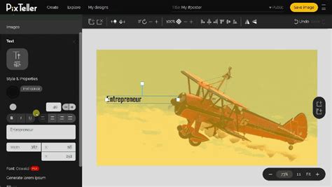 Manipulating Text In Pixteller Editor Help