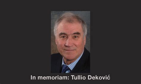 In Memoriam Tullio Deković Hrs