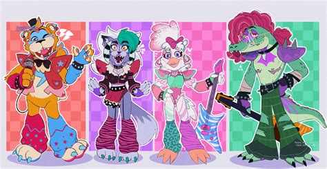 Glamerock Redsigns Fnafslice Of Life By Oakiebun On Deviantart