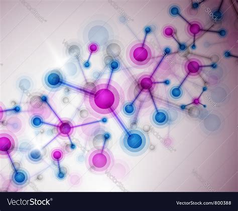 Abstract Molecular Structure Royalty Free Vector Image