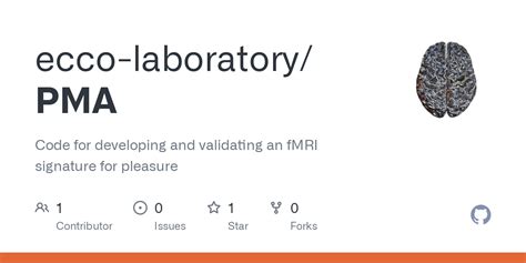 Github Ecco Laboratory Pma Code For Developing And Validating An Fmri Signature For Pleasure