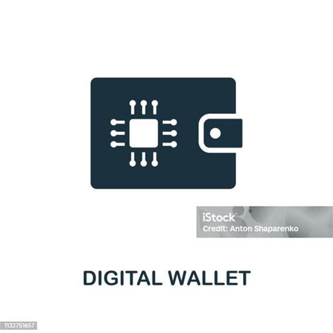디지털 지갑 아이콘입니다 핀 테크 기술 아이콘 컬렉션의 창의적인 요소 디자인 웹 디자인 애플 리 케이 션 소프트웨어 인쇄 사용을 위한 픽셀 완벽 한 디지털 지갑 아이콘