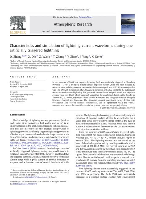 Pdf Characteristics And Simulation Of Lightning Current Waveforms