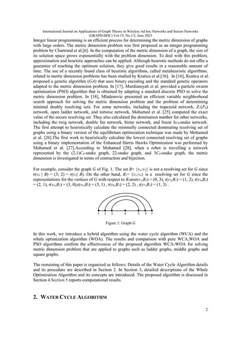 A Hybrid Optimization Algorithms For Solving Metric Dimension Problem Pdf