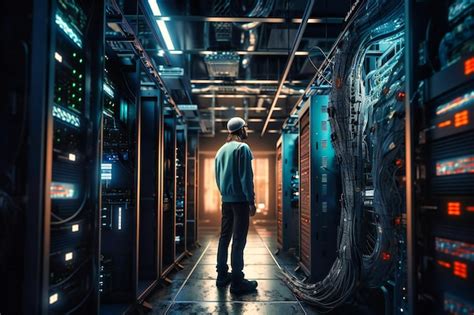 Premium Photo A Proficient Network Engineer Ensuring Seamless