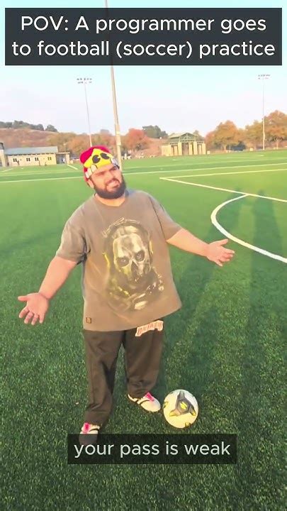 pov programmer vs football soccer coach at training youtube