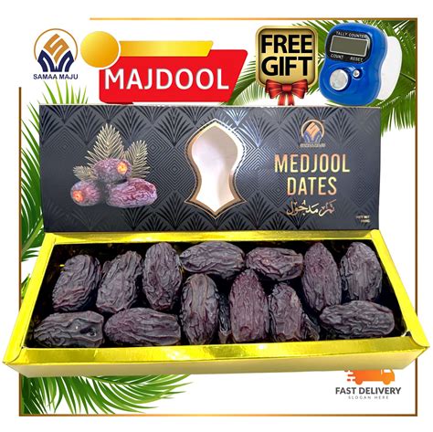 Kurma Hadiah Box Ajwa Mariami Safawi Mabroom Sukkari Medjool