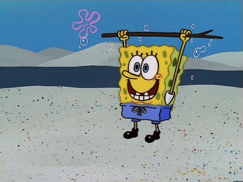 Image Spongebob Holding 1 Stick  Encyclopedia Spongebobia Fandom Powered By Wikia