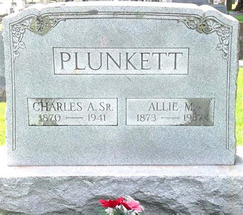 Mary Alice Allie” Tolley Plunkett 1873 1937 Find A Grave Memorial