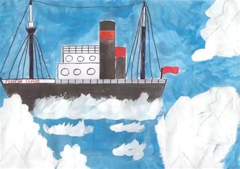 Рисунок ледокола для детей карандашом и красками