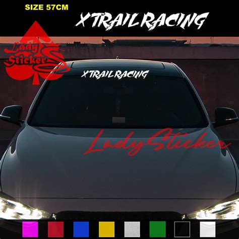 Jual Stiker Kaca X Trail Sticker Windshield Mobil Nissan X Trail Racing