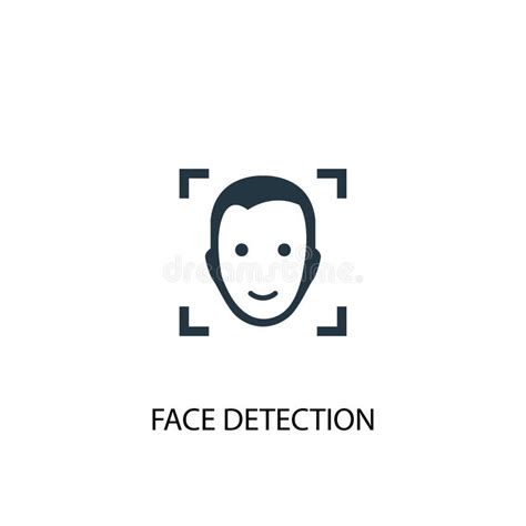 Face Detection Icon Simple Element Stock Vector Illustration Of