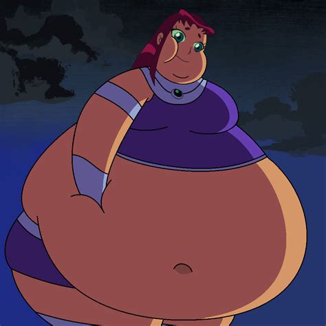 Stuffed Weight Gaining Starfire By Roquemi On Deviantart