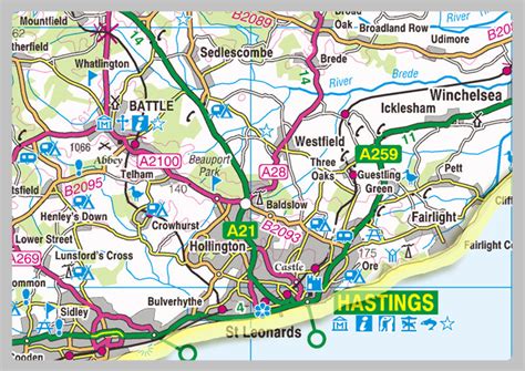 East Sussex County Map I Love Maps