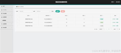 Springboot毕设 精品在线试题库系统 程序论文 Csdn博客