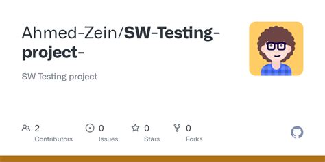 github ahmed zein sw testing project sw testing project