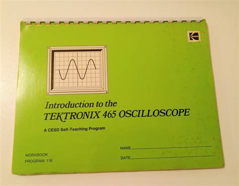 1975 Kodak Teaching Book For The Tektronix 456 Oscilloscope On Ebid United States 220035632