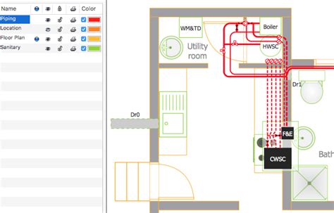 Creating A Residential Plumbing Plan Conceptdraw Helpdesk