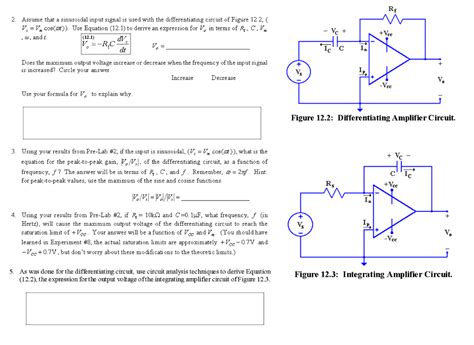 Solved 2 Assume That A Sinusoidal Input Signal Is Used With