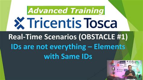Tricentis Tosca 160 Lesson 43 Obstacle1 Ids Are Not Everything