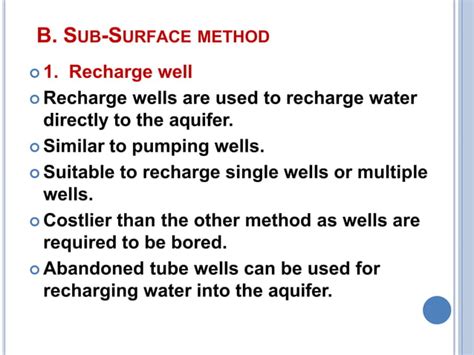 Hydrology Presentation On Artificial Groundwater Recharge Apptx