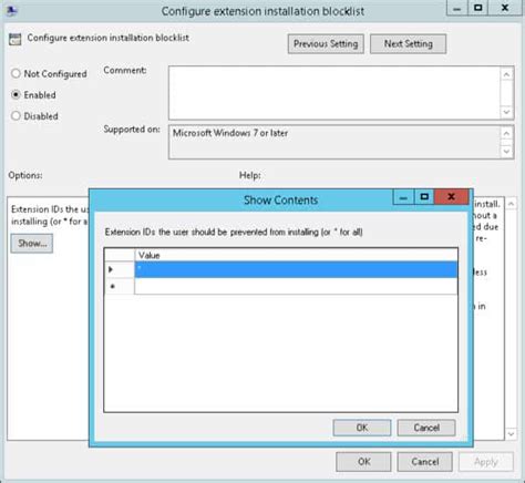 Tutorial GPO Disable Installation Of Google Chrome Extensions