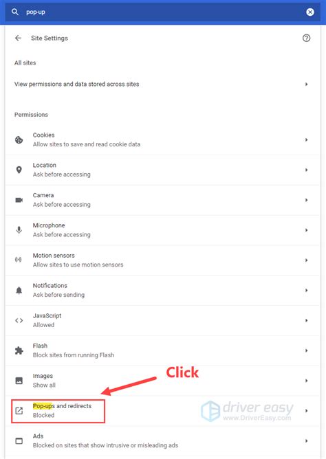 Blocking Pop Ups In Chrome Firefox And Edge Quickly And Easily Driver Easy