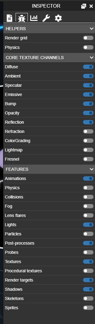 Disable Features In BabylonJS Questions Babylon Js