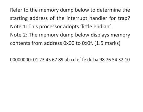 Solved 5 The Following Is The Top Portion Of The Interrupt