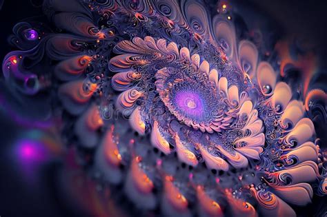 3d Abstraction Fractal Generative Ai Stock Illustration Illustration Of Pattern Fractal