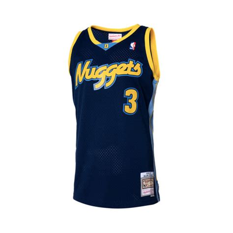 Jersey Mitchell And Ness Swingman Jersey Denver Nuggets Allen Iverson