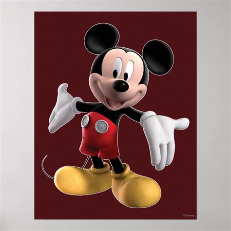 Mickey Mouse Clubhouse Welcome Poster Zazzle Disney Mickey Mouse