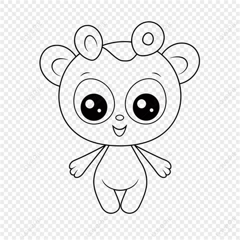 귀여운 작은 곰 색칠 페이지 개요 스케치 드로잉 벡터개요 예술라인 아트 Png 일러스트 무료 다운로드 Lovepik