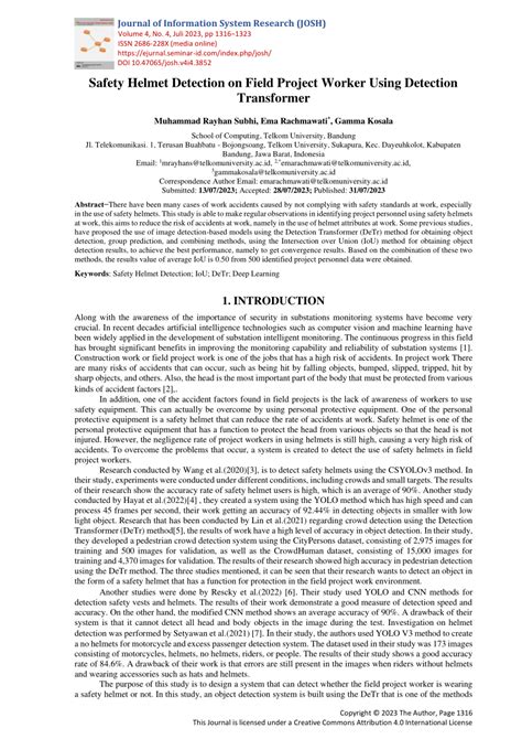 Pdf Safety Helmet Detection On Field Project Worker Using Detection