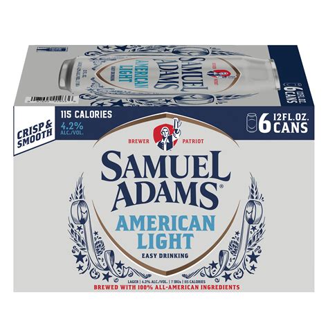 Samuel Adams American Light Lager Craft Beer 6 Pk Cans Shop Beer At H E B